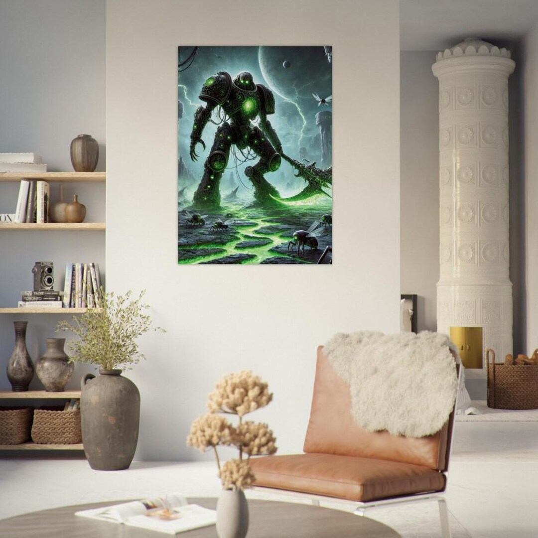 Necron Warrior Poster Warhammer Fan Art Epic Gaming Decor - Etsy