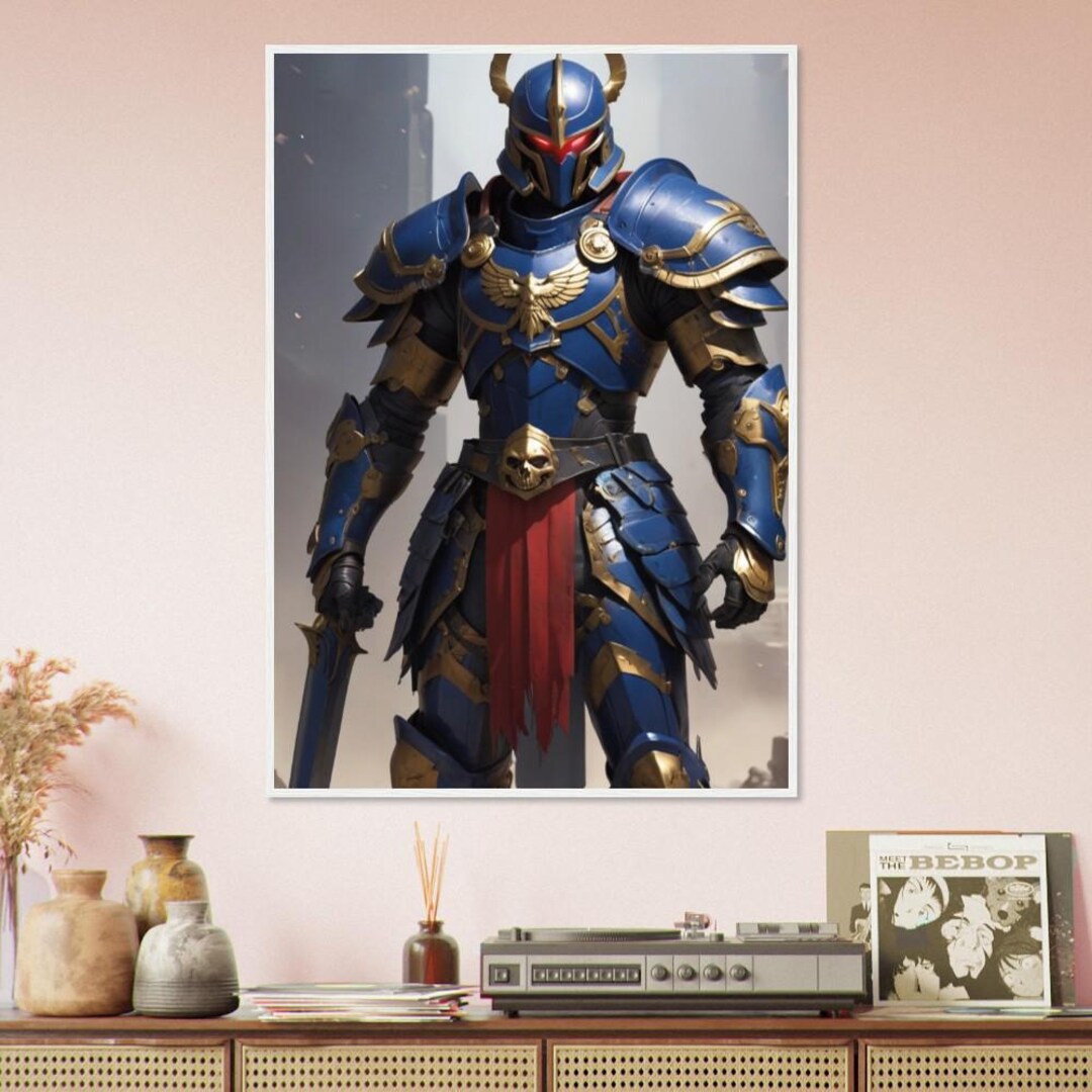 General Titus Warhammer 40K Theme Framed Wall Art Durable, Ready-to ...