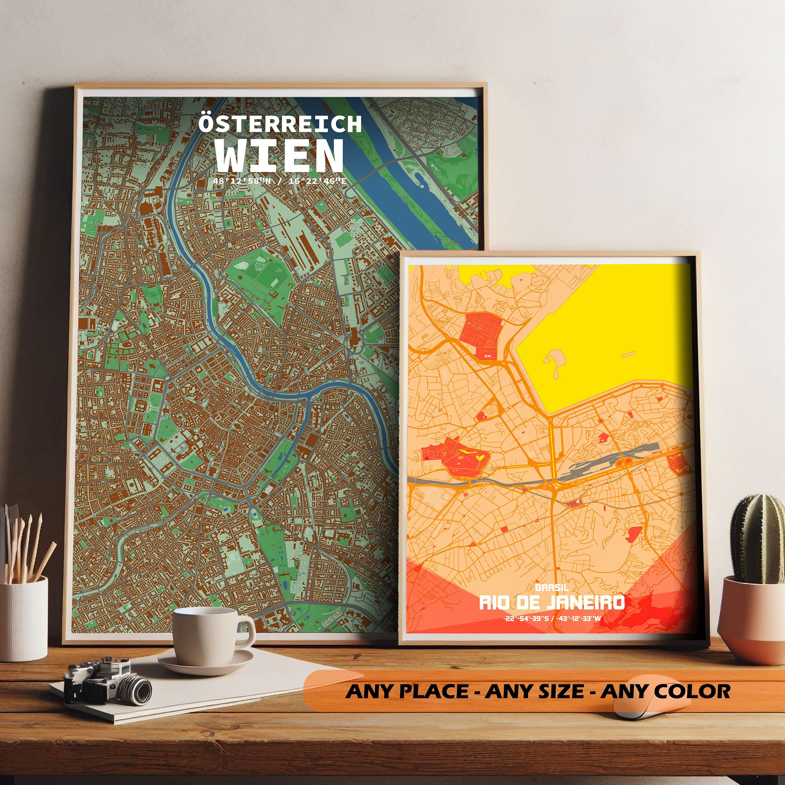 Map Art: Custom and Personalized Maps for Your Home Decor - Paper ...