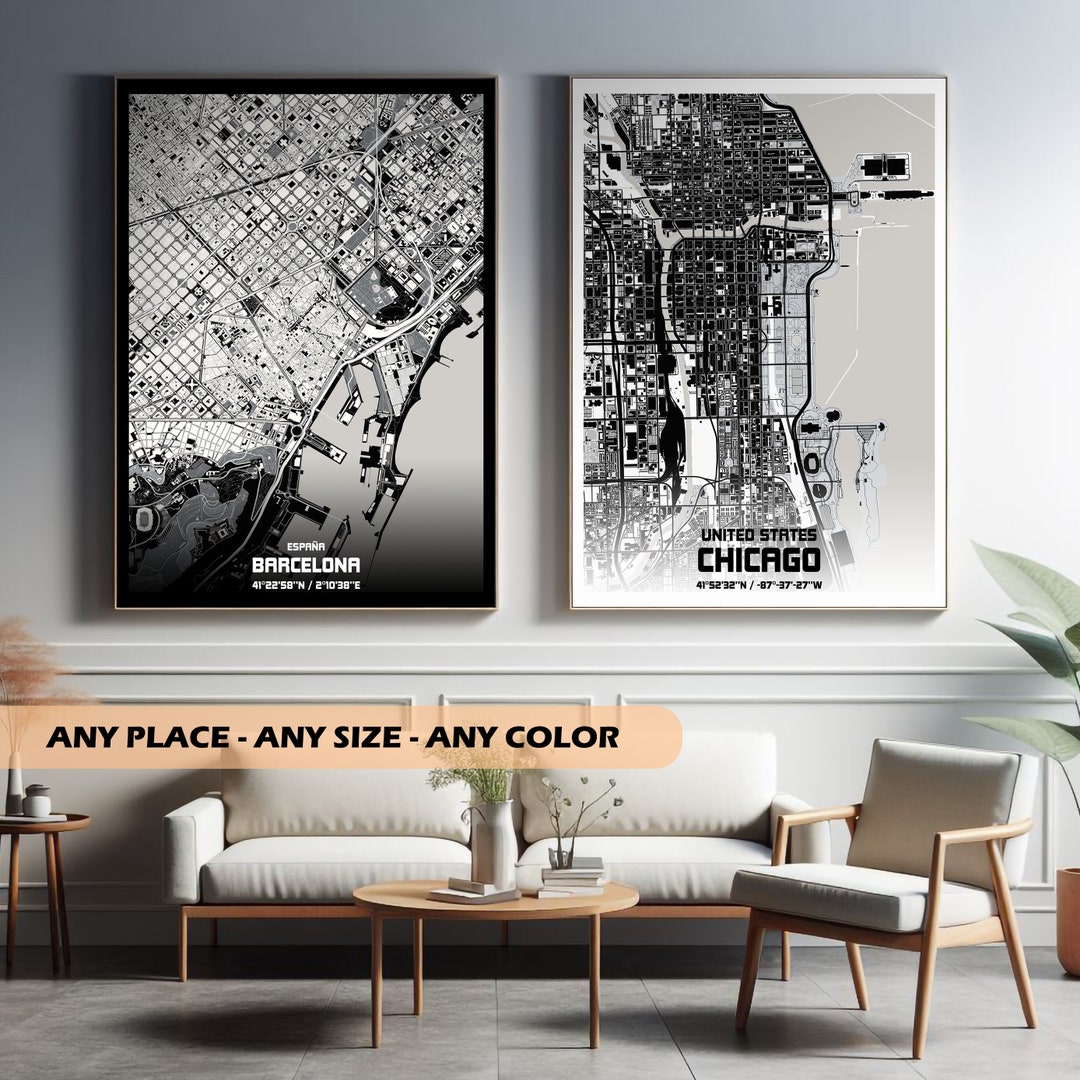 Map Art: Customized and Made_to-measure Maps for Your Home Decor ...