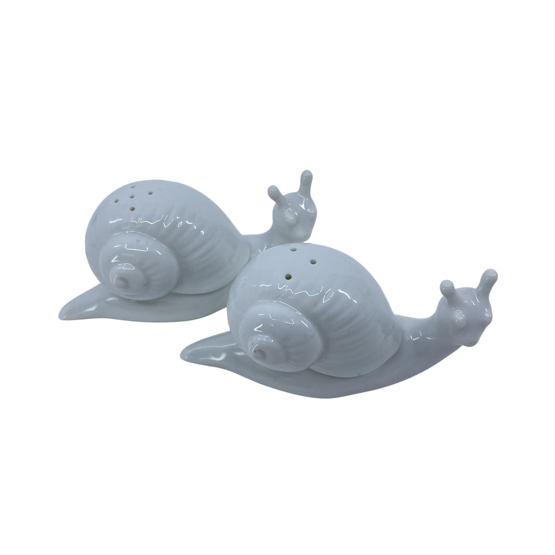 Vintage Fitz and Floyd Ceramic Snail Salt and Pepper Shaker Set - Etsy