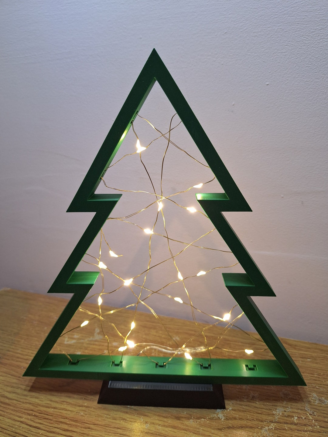 3D Printed Christmas Tree With Twinkle Lights Festive Holiday Decor ...
