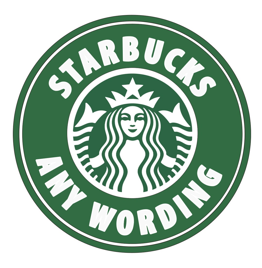 Customised Starbucks Logo Icon SVG, PNG File,instant Download,digital ...