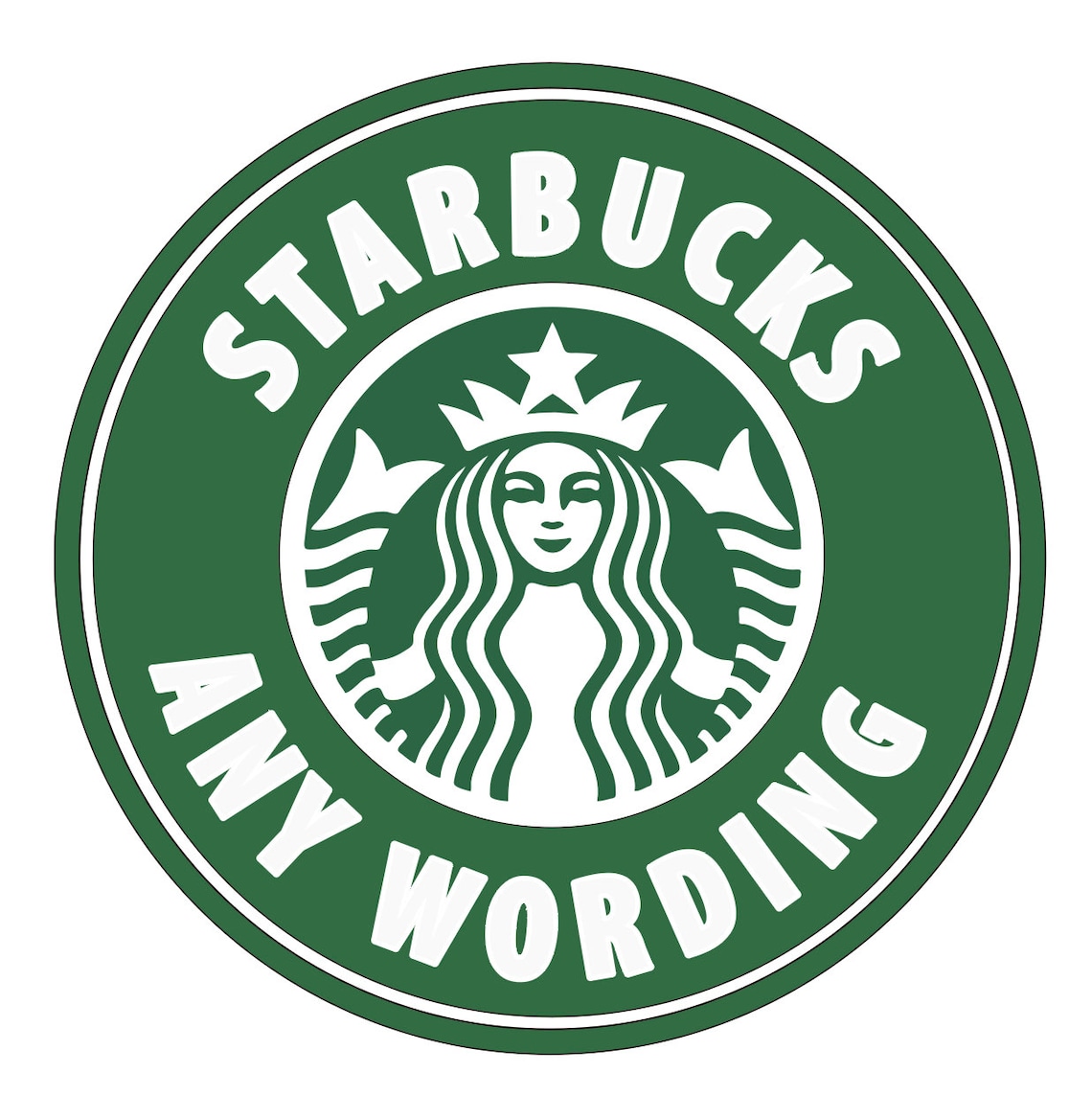 Customised Starbucks Logo Icon SVG, PNG File,instant Download,digital ...