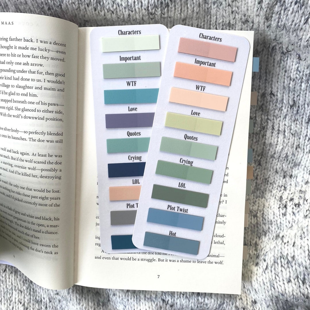 Annotation Bookmark With Tabs, Annotating Supplies, Gifts for Book ...