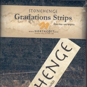 Stonehenge Gradations Strips by Northcott, Slate Colorway, (40) 2 1/2 ...
