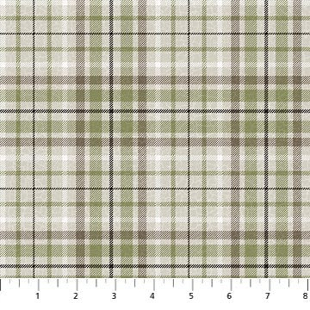 Northcott F23559-92 Lakeside Lodge Flannel Quilting Fabric, Green and ...