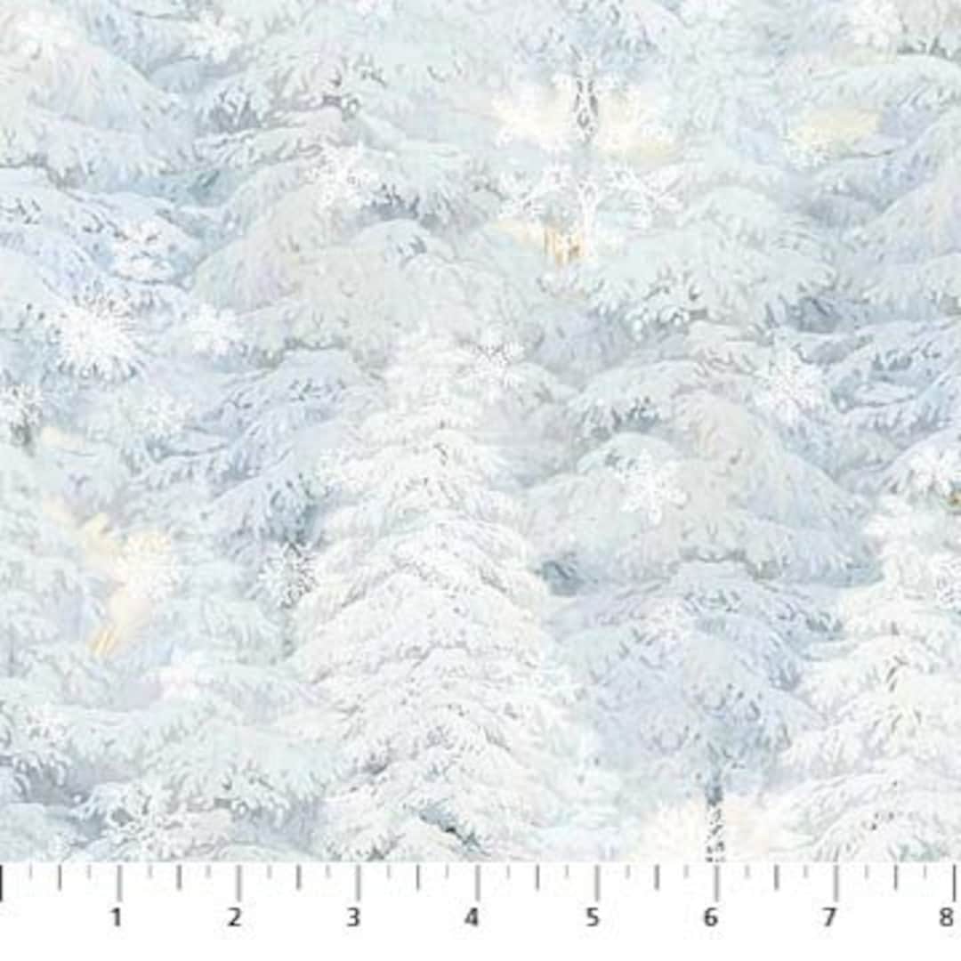 Northcott F22303-41 Enchanted Forest Flannel Quilting Fabric, Pine ...