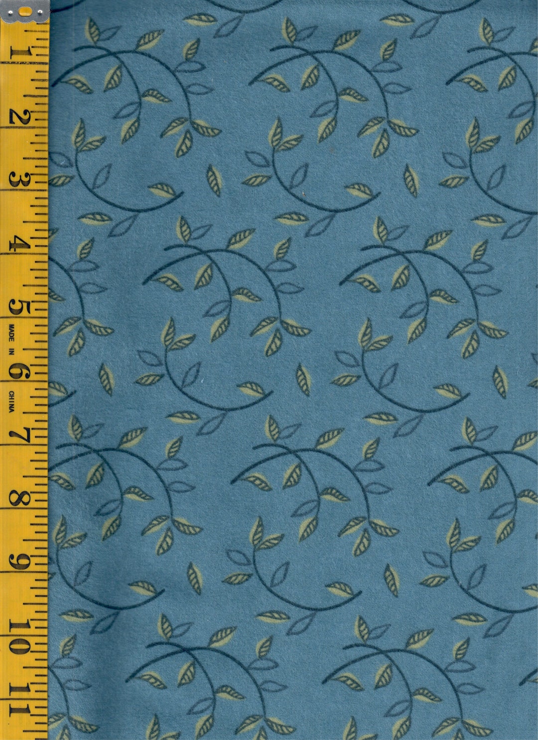 Moda 6842-16F Leaf Print on Fern Green Fall Fantasy Flannel by Holly ...