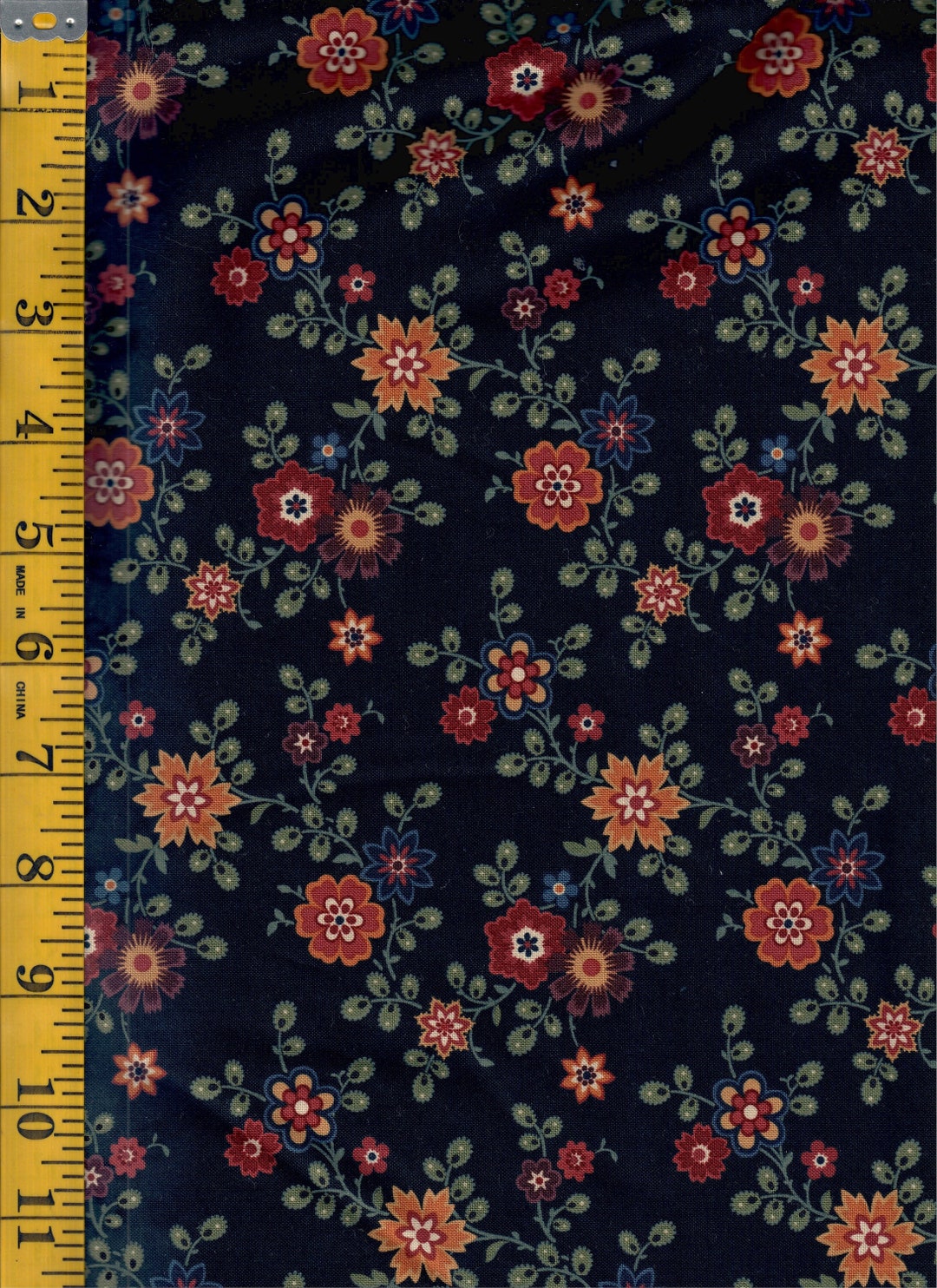 Moda Hope Blooms 9670-18 Black Floral Quilting Fabric SOLD BY 1/2 YARD ...