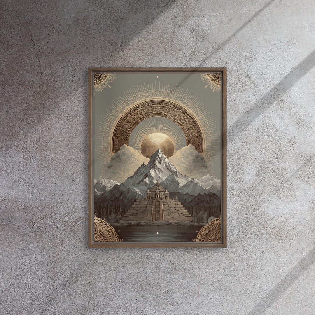 Peruvian Sacred Symbols Wall Art - Inca Sun, Machu Picchu & Andean ...