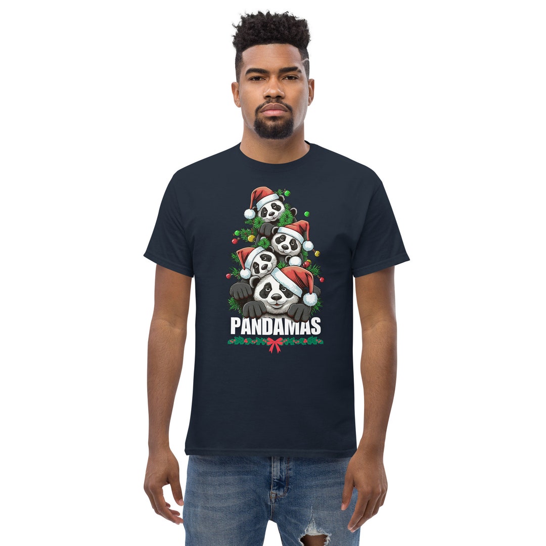 Beautiful Panda Family Aka Pandamas | Men's Classic Tee - Christmas T ...