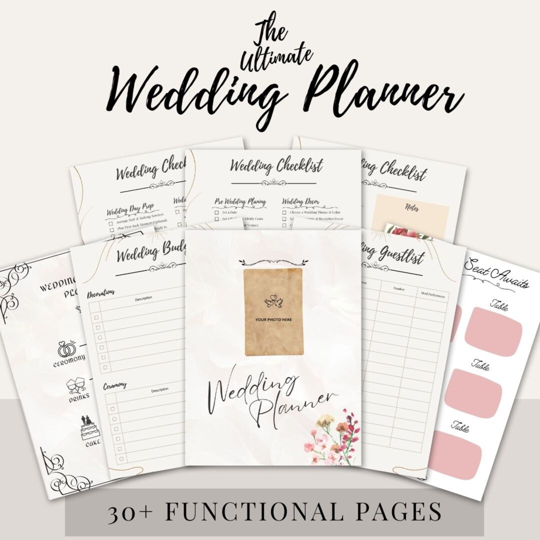 The Ultimate Wedding Planner | Digital Printable Wedding Planner ...