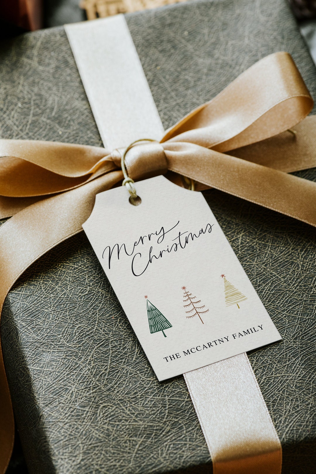 Merry Christmas Gift Tag Printable, Printable Christmas Gift Tag ...