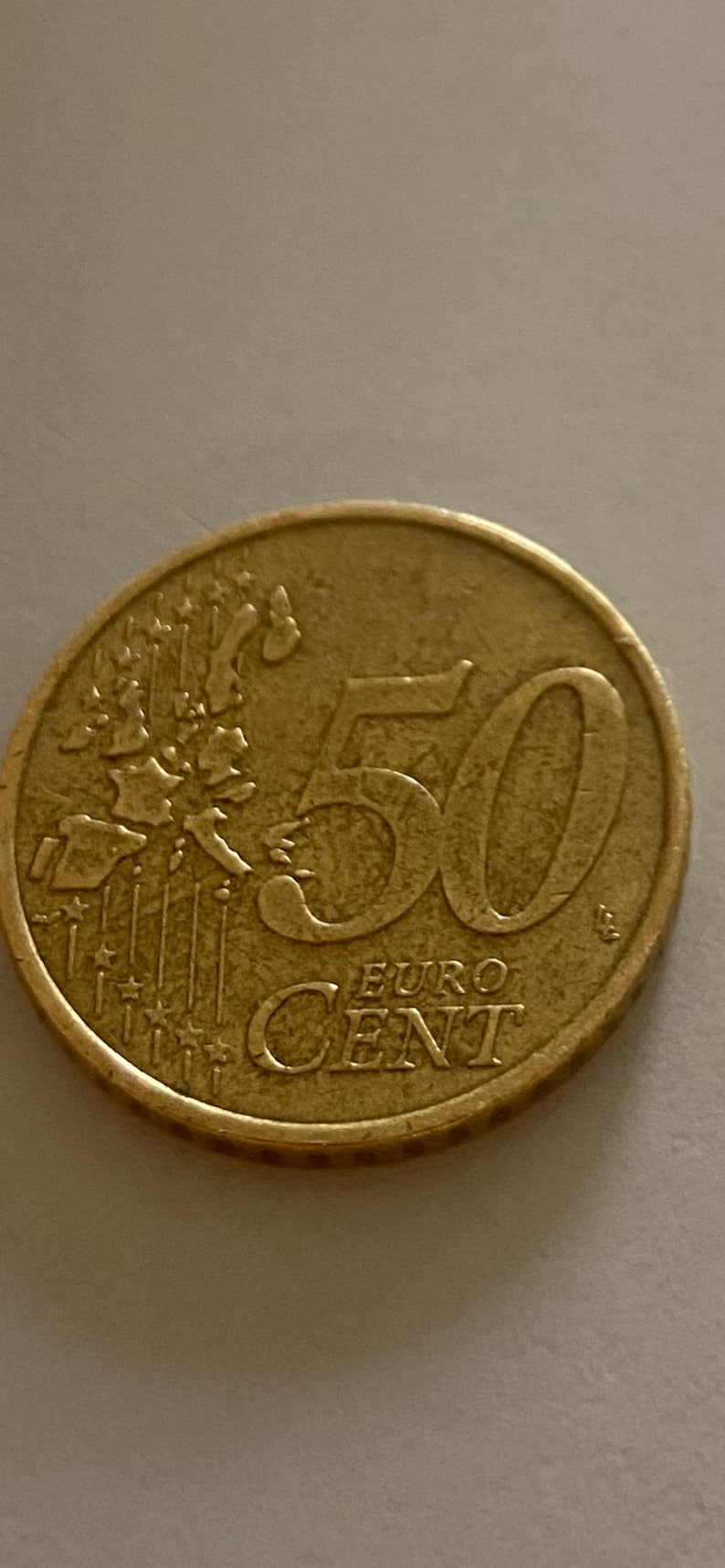 German 50 Cent Coin, Minted in 2002 - Etsy