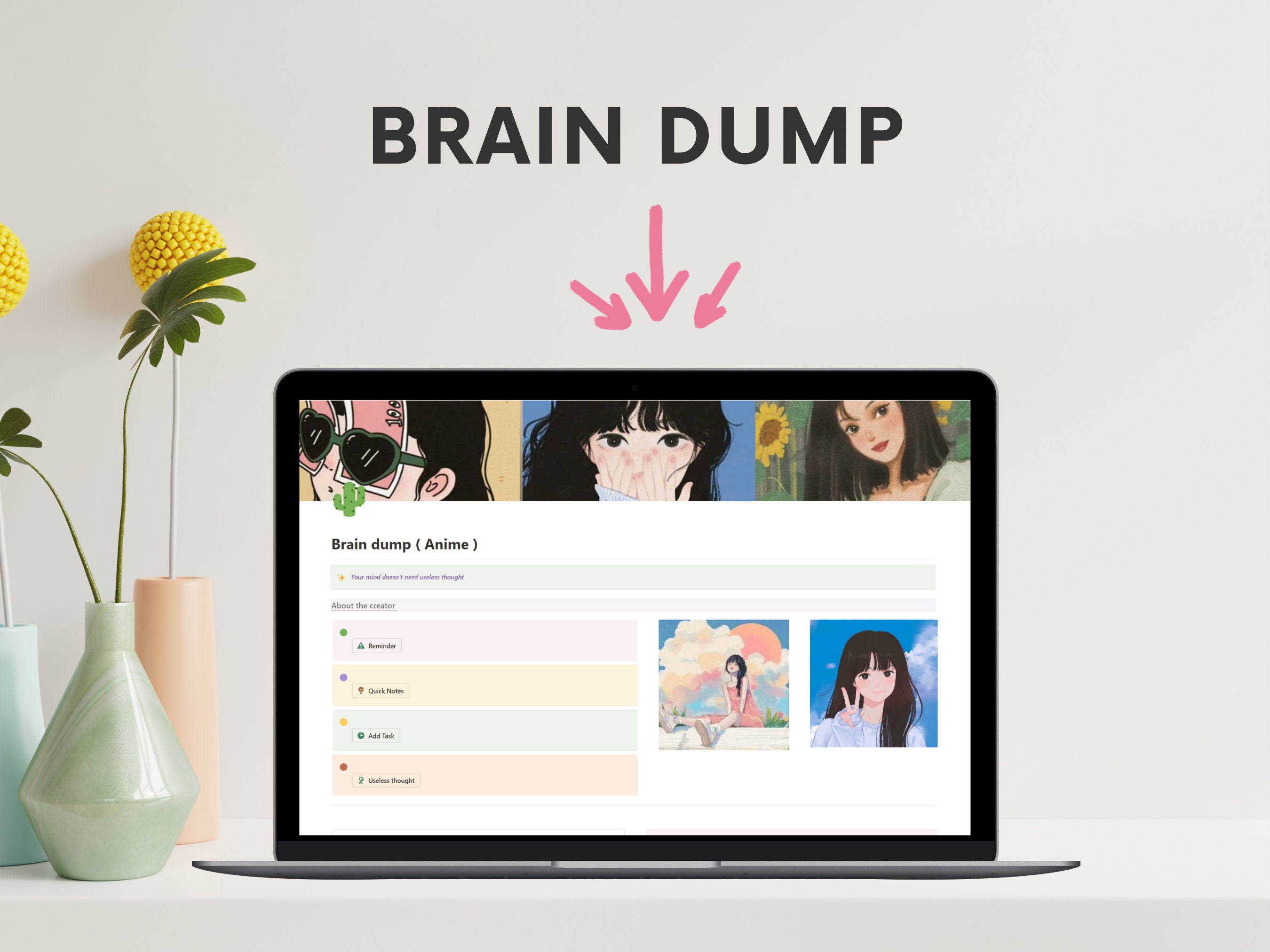 Brain Dump Notion Template Mind Declutter to Do List - Etsy