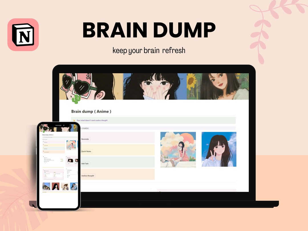Brain Dump Notion Template Mind Declutter to Do List - Etsy