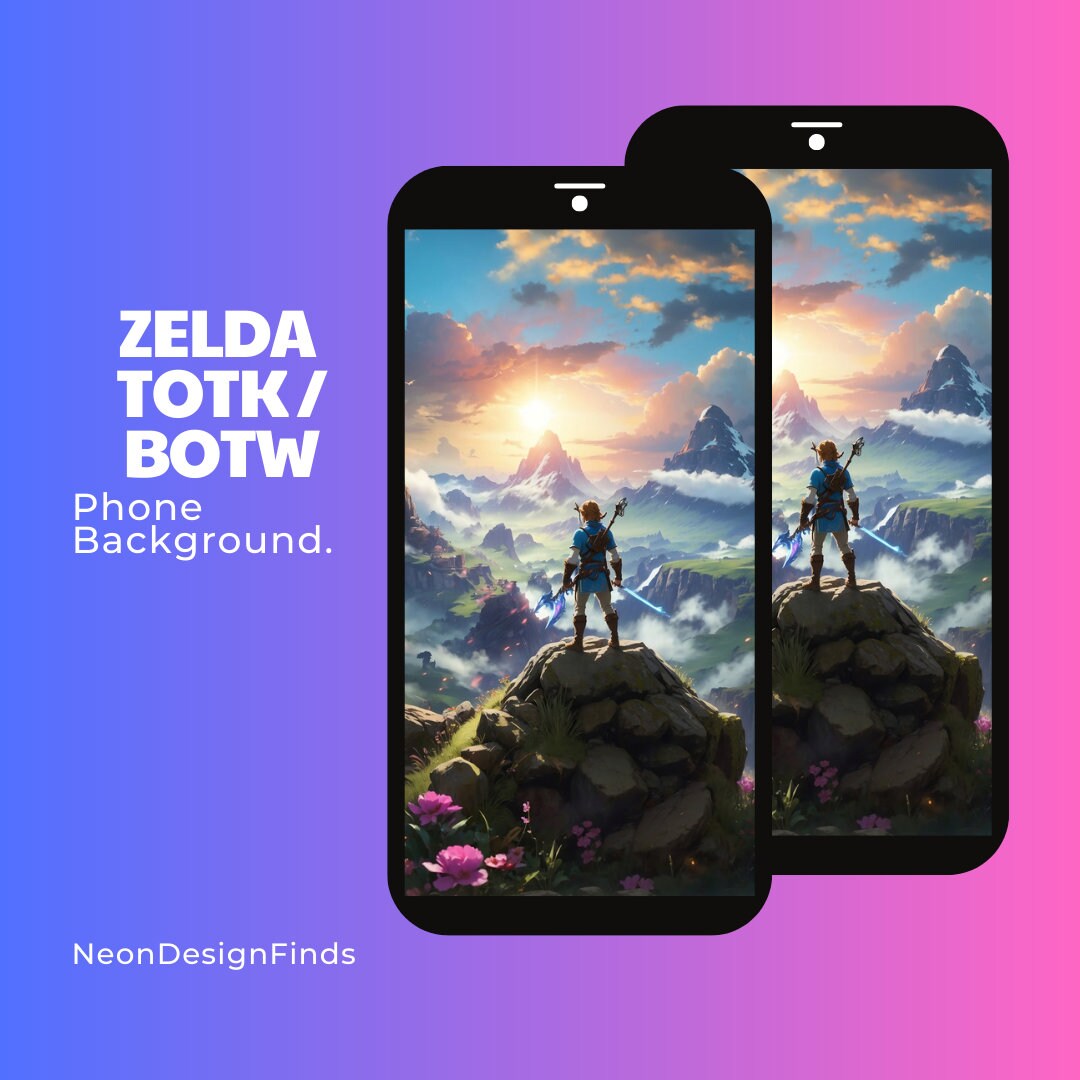 Zelda TOTK / BOTW Inspired Phone Wallpaper - Etsy