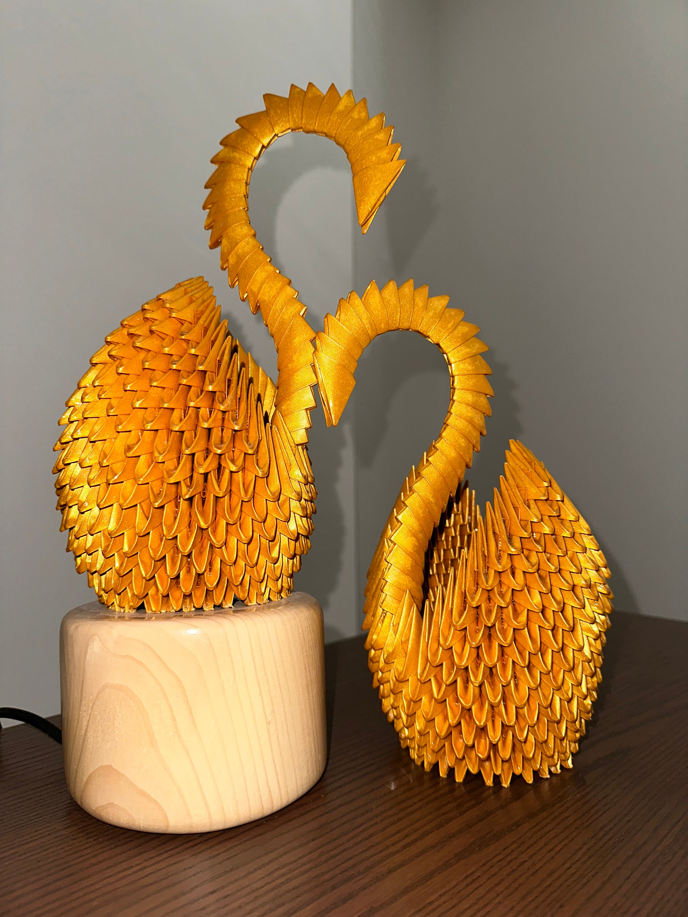 Timeless Elegance in Paper: Modular Origami Swan - Etsy