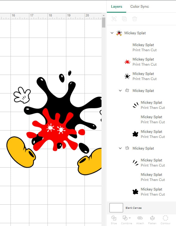 Mickey Splat Paint, SVG JPG PNG, Cricut Cut Files, Silhouette and ...