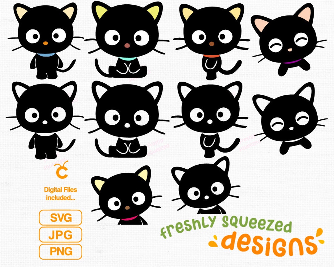 Chocolate Cat Character Bundle Svg Png Jpg Layered - Etsy