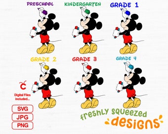 Back to School Mickey - Etsy