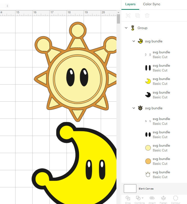 Mario Moon and Shine Sprite SVG PNG JPG 2 Design Bundle - Etsy