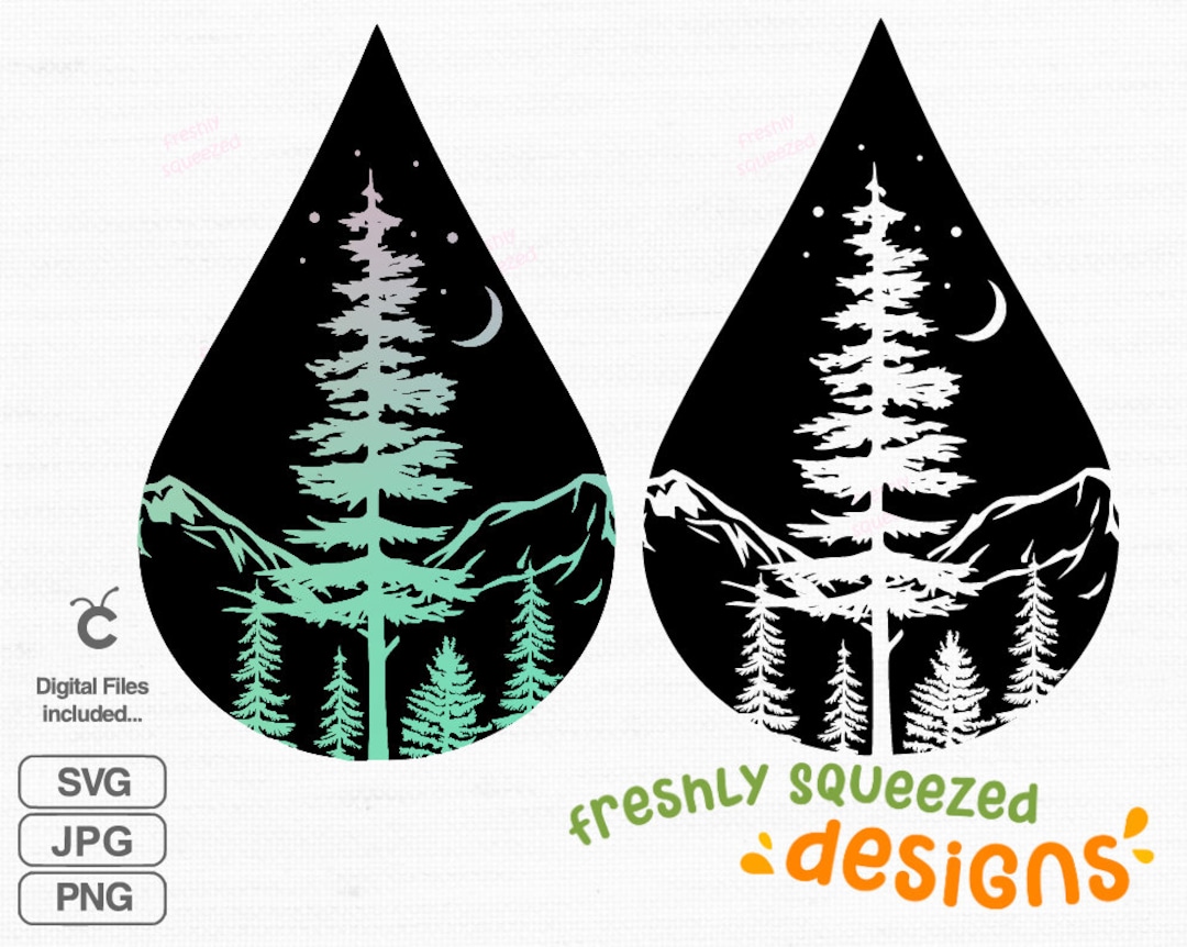 Raindrop Raining Tree, Sitka Tree Silhouette, Westcoast Designs, Ombre ...