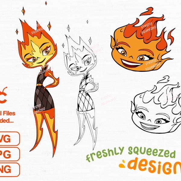 Ember Elemental Svg - Etsy