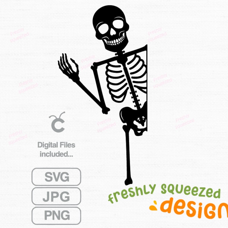 Peeking Skeletons - Etsy