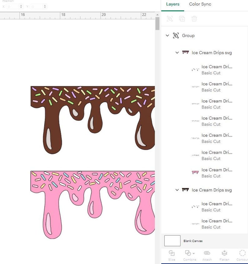 Ice Cream Drip Sprinkles SVG PNG JPG Bundle (digital Download) - Etsy