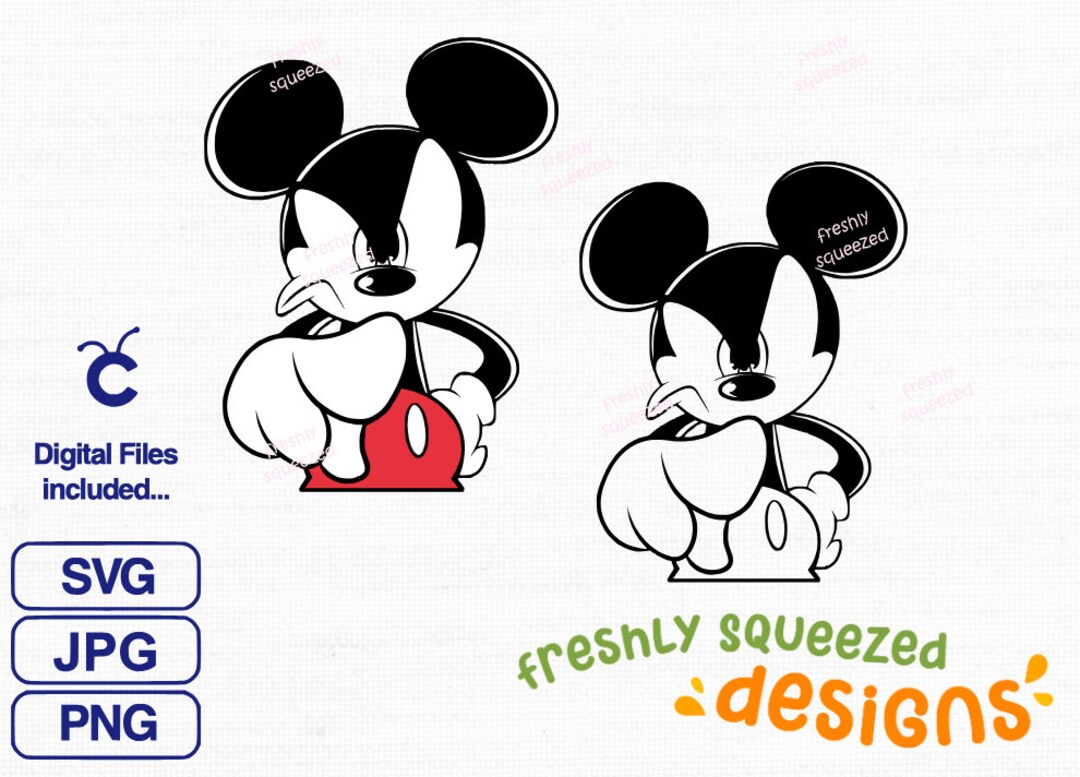 Mickey Pointing, Svg Png Jpg Bundle, Cricut Cut Files, Silhouette and ...