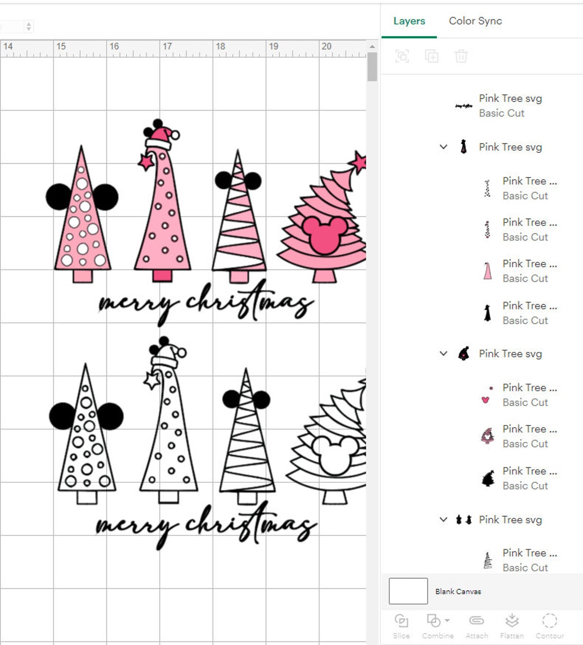 Pink Mickey Christmas Trees SVG PNG JPG (digital Download) - Etsy