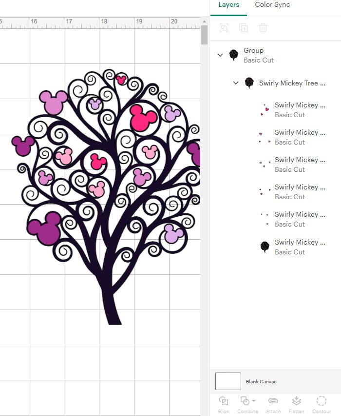 Mickey Swirly Tree Design SVG PNG JPG, Swirl Trees Svg, Mouse Ears Svg ...