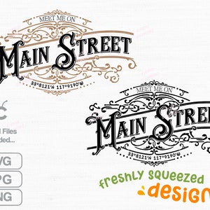 Meet Me on Main Street SVG: Printable Design File (digital Download) - Etsy