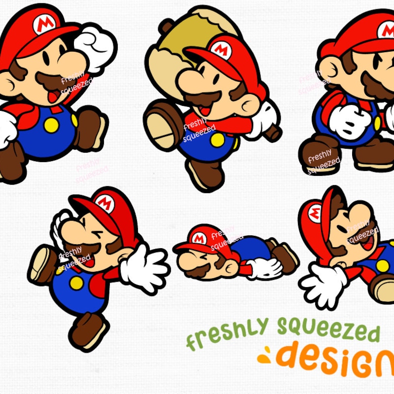 Mario Svg - Etsy