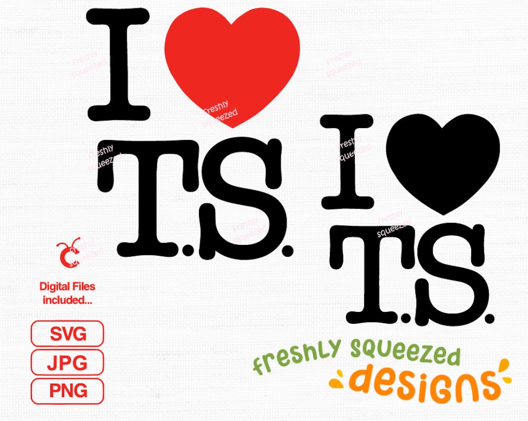 I Heart TS, I Love Taylor, Svg Png Jpg DIY Eras Concert T-shirt Design ...