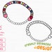 Friendship Bracelet Svg Design With Alphabet Svgs, Do It Yourself ...