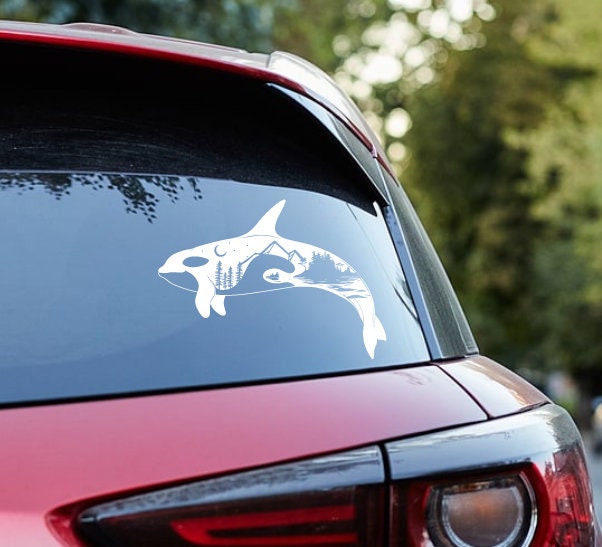 Killer Whale Decal Design, Sitka Tree Silhouette, Westcoast Designs ...