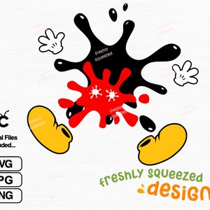 Mickey Splat Paint, SVG JPG PNG, Cricut Cut Files, Silhouette and ...