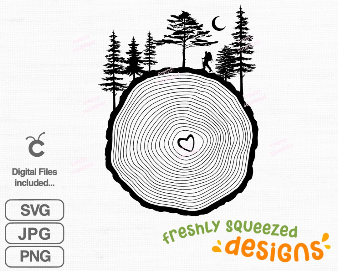 Tree Circle Mountain Climber, Sitka Tree Silhouette, Westcoast Designs ...