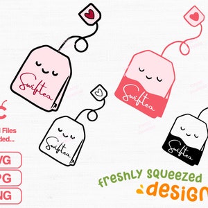 Swiftea Tea Cup Design: SVG, PNG, JPG Files (digital Download) - Etsy