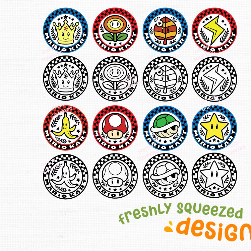 Mario Emblem - Etsy