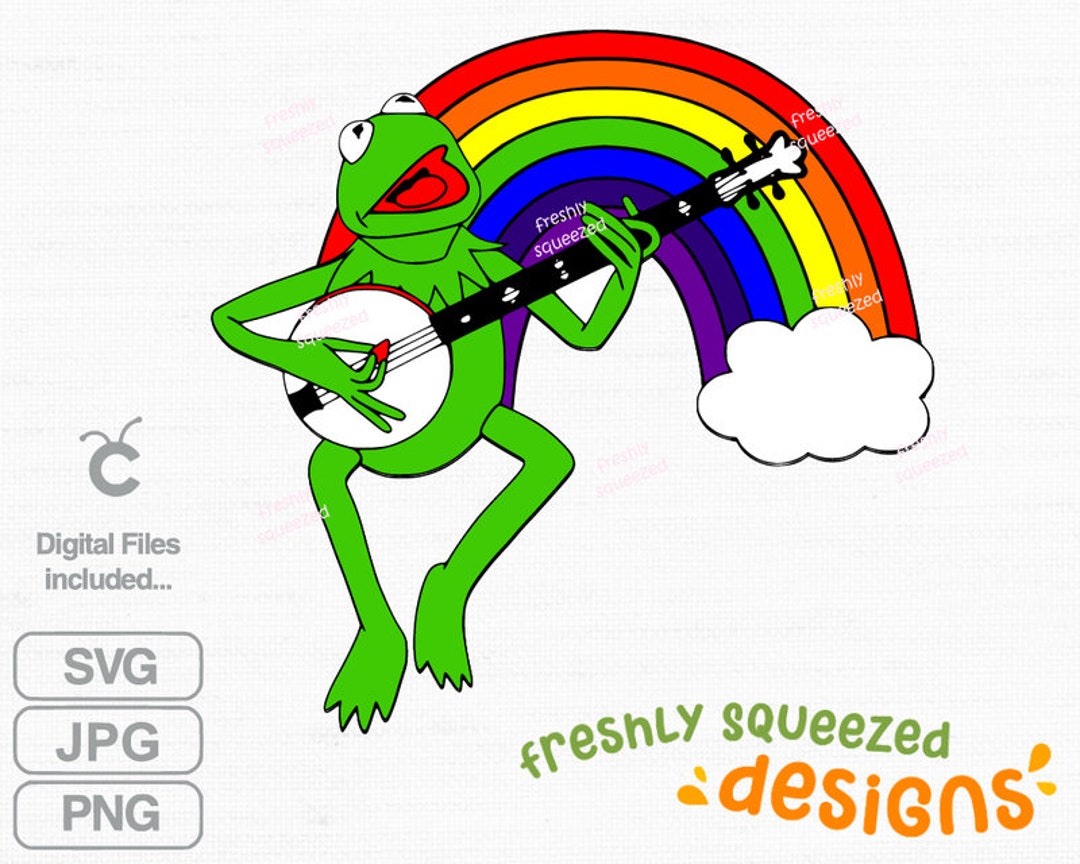 Kermit SVG Muppets Rainbow Connection Kermit the Frog SVG Rainbow Svg ...