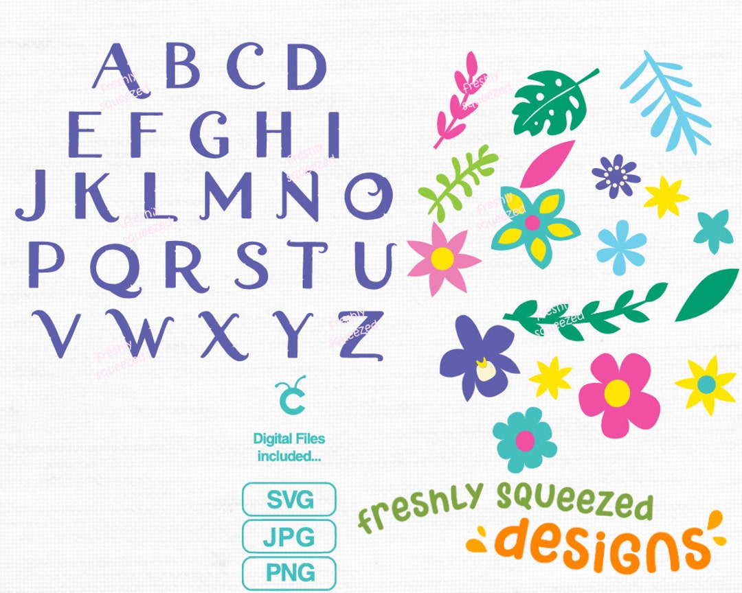 Encanto Alphabet SVG Bundle: DIY Name Design, Cricut Cut Files (digital ...
