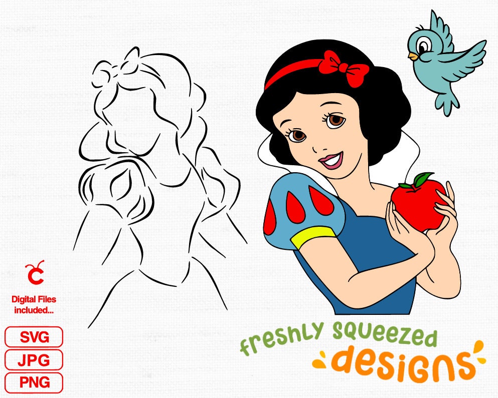 Snow White, Svg Png Jpg, Bundle, SVG File Layered SVG Files, Clipart ...