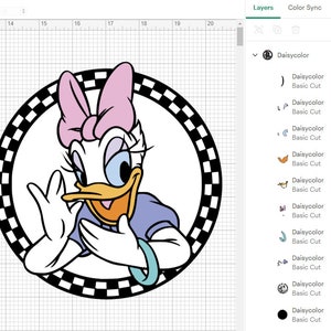 Mickey and Friends Checkered Circle: SVG PNG JPG Bundle (digital ...