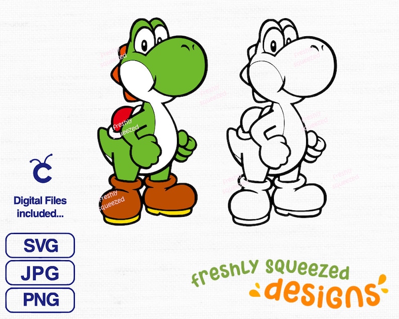 Yoshi SVG: Mario World Gaming Cut File (digital Download) - Etsy