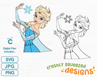 Elsa Svg, Elsa Layered Svg, Elsa Clipart, PNG, Frozen Svg, Frozen Shirt ...