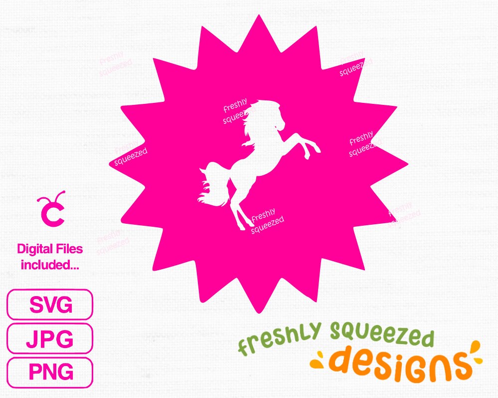 Mojo Dojo Casa House Badge Horse Pink Svg Png Jpg SVG File - Etsy